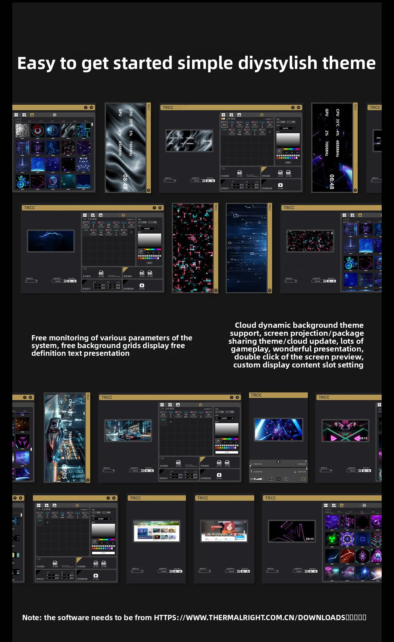 Thermalright Trofeo Vision 360 ARGB CPU Liqud Cooler 6.86-inch Magnetic ...
