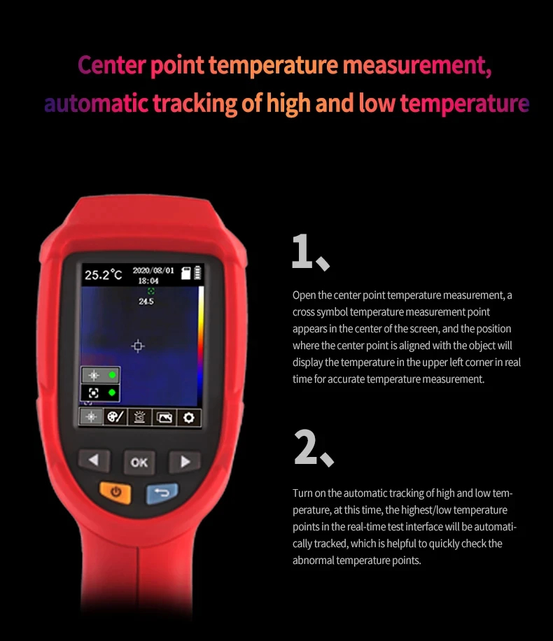 UTi32 High Temperature Thermal Camera -20℃ to 1000℃, Portable IR Imager ...