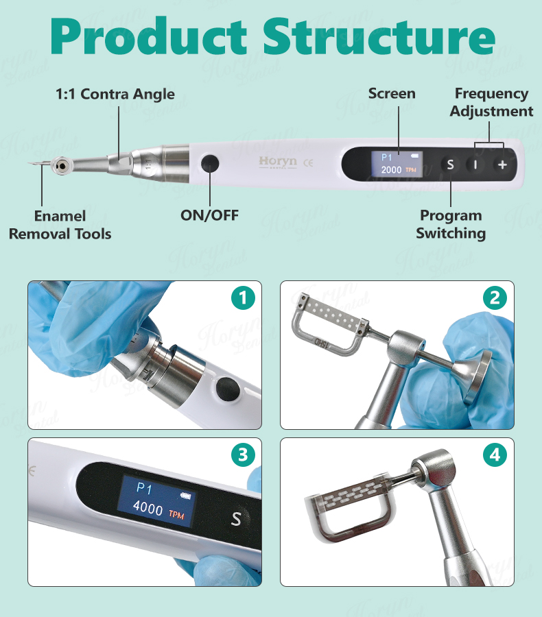 Dental Electric IPR System Wireless Motor With Contra Angle ...