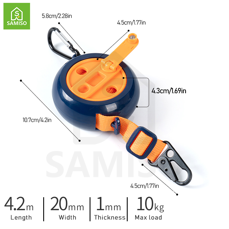 Samiso Windproof Portable Clothesline | Non-Slip Camping & Travel ...