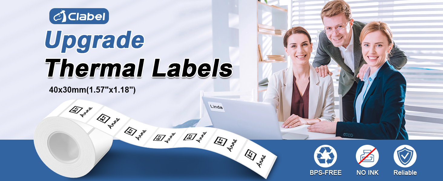 Thermal Label Paper -5X Water/Oil/Tear/Alcohol/Fade Proof for CLABEL ...