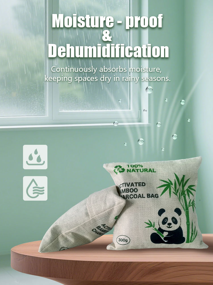 PANDA Activated Charcoal Bag Bamboo Charcoal Deodorizer Dehumidifier ...