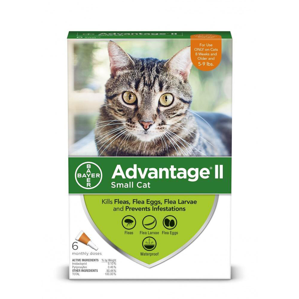【1/6PCS】Elanco Advantage Flea and Tick Cat Spot On Flea Treatment For ...