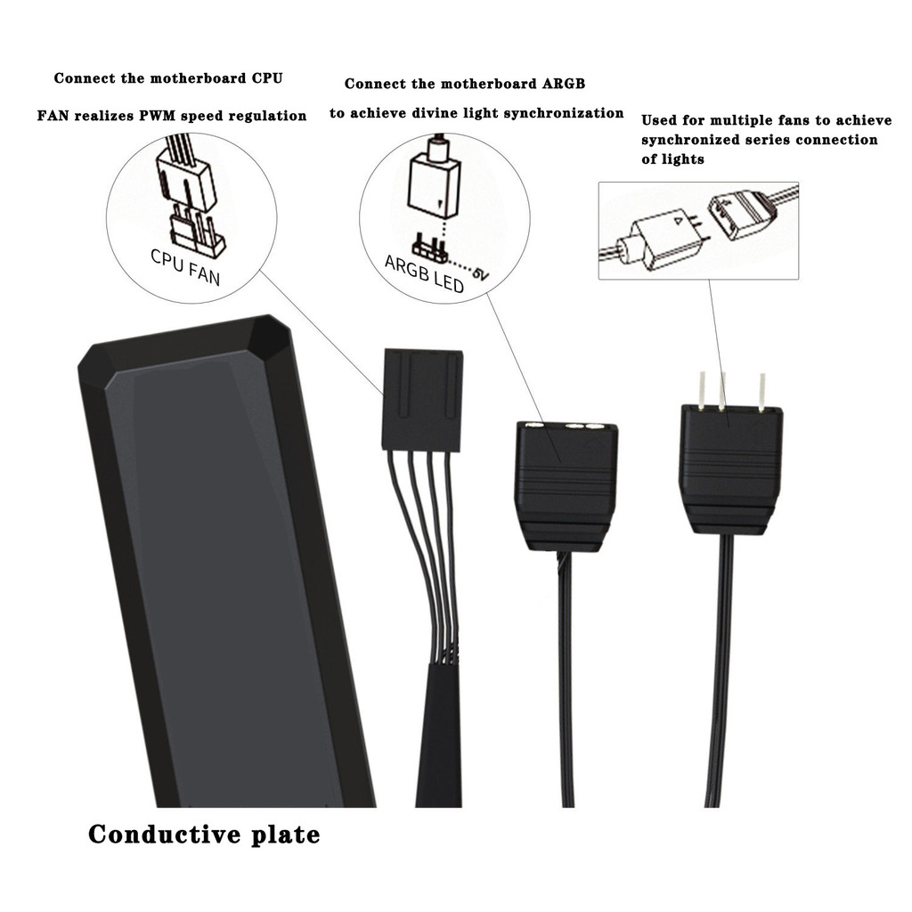 ICE Whale WX-2 Wire-Splicing PC Case Cooling Fan Cable | Shopee Singapore