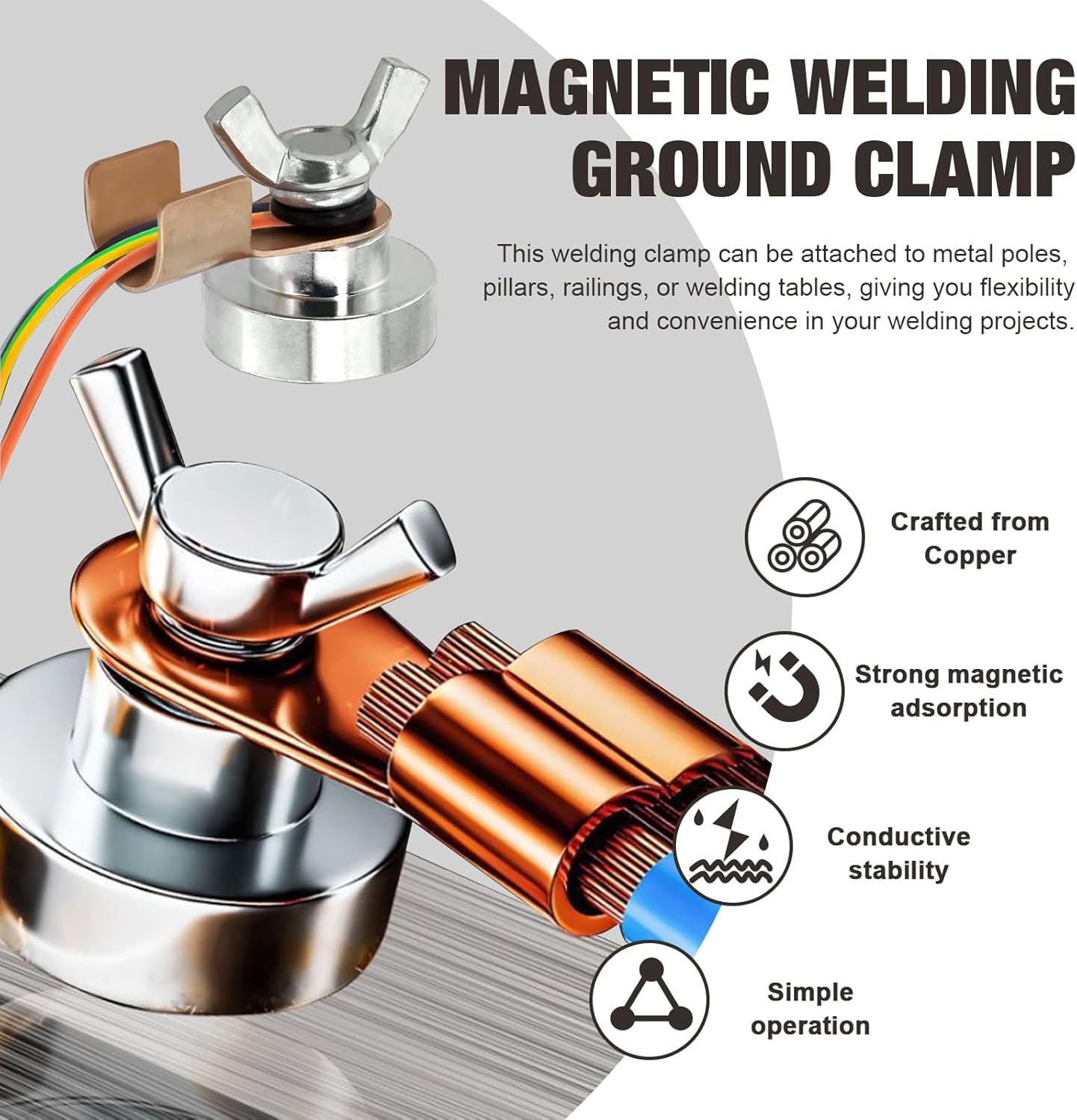 Welding Magnetic Grounding Clamp, Welding Support Ground Clamp Tools ...