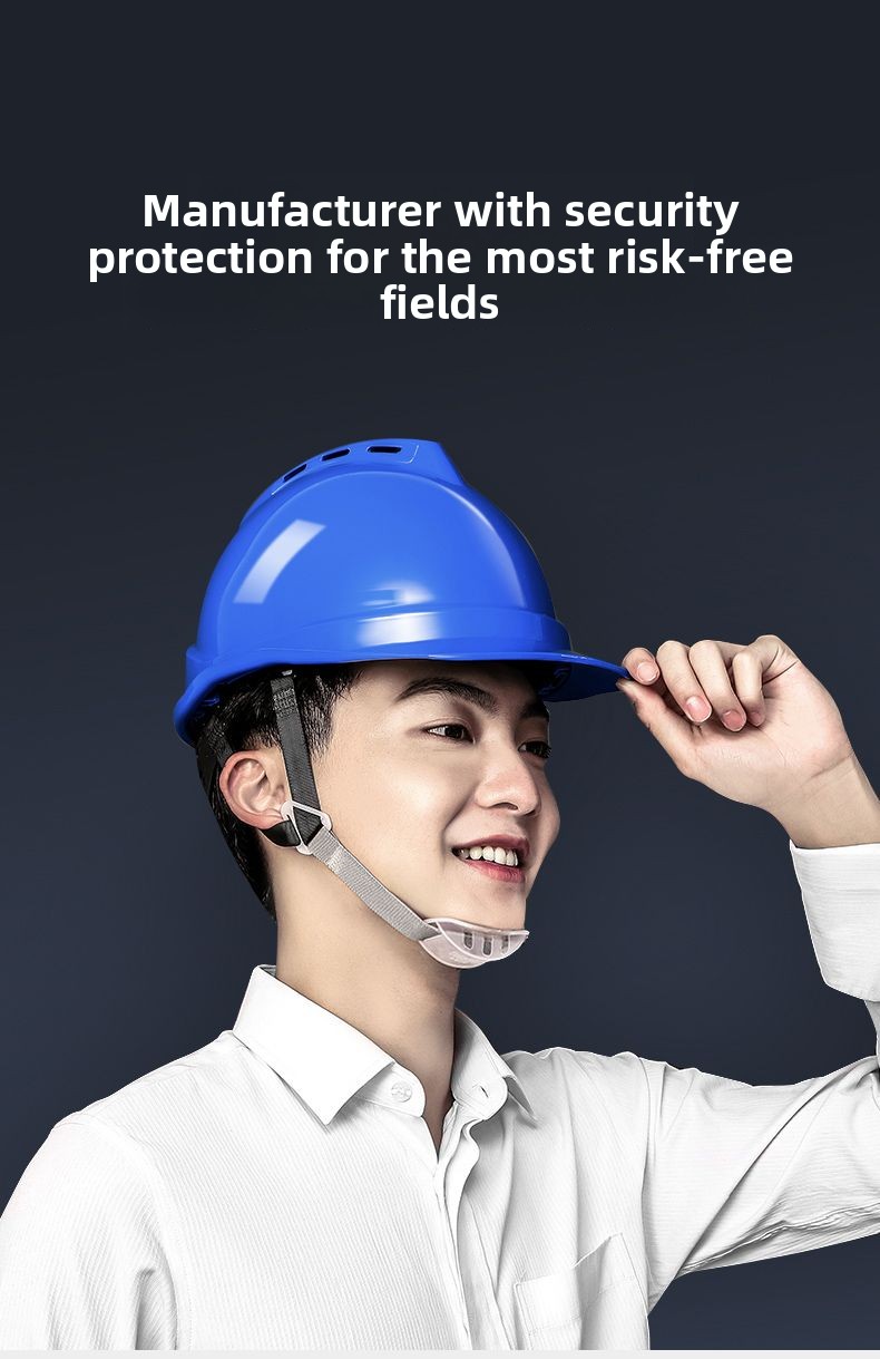White Safety Helmet Construction Site High-end Premium Inspector Helmet ...