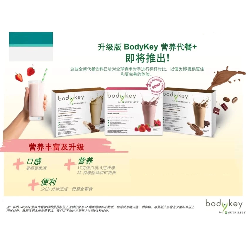 BodyKey by Nutrilite Meal Replacement Shake （Berry/Cafe /Chocolate ...