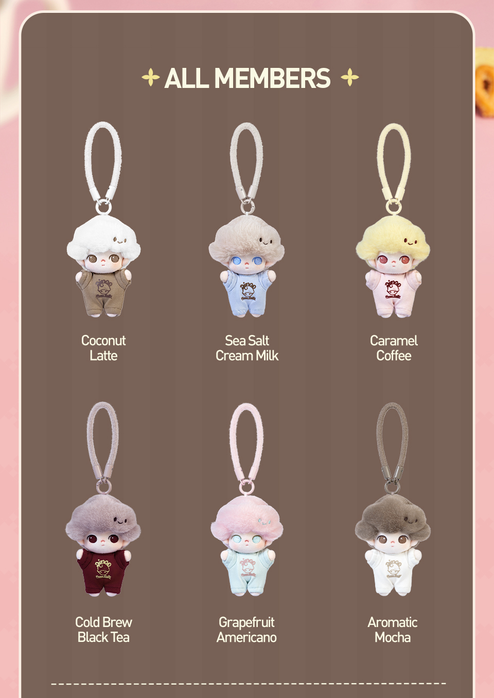 POP MART DIMOO Crush on Coffee Series- Soft-faced Plush Keychain Blind ...
