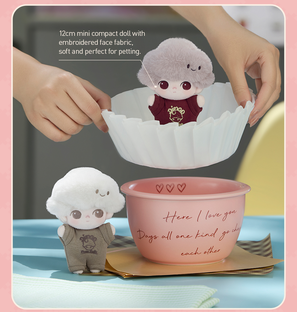 POP MART DIMOO Crush on Coffee Series- Soft-faced Plush Keychain Blind ...