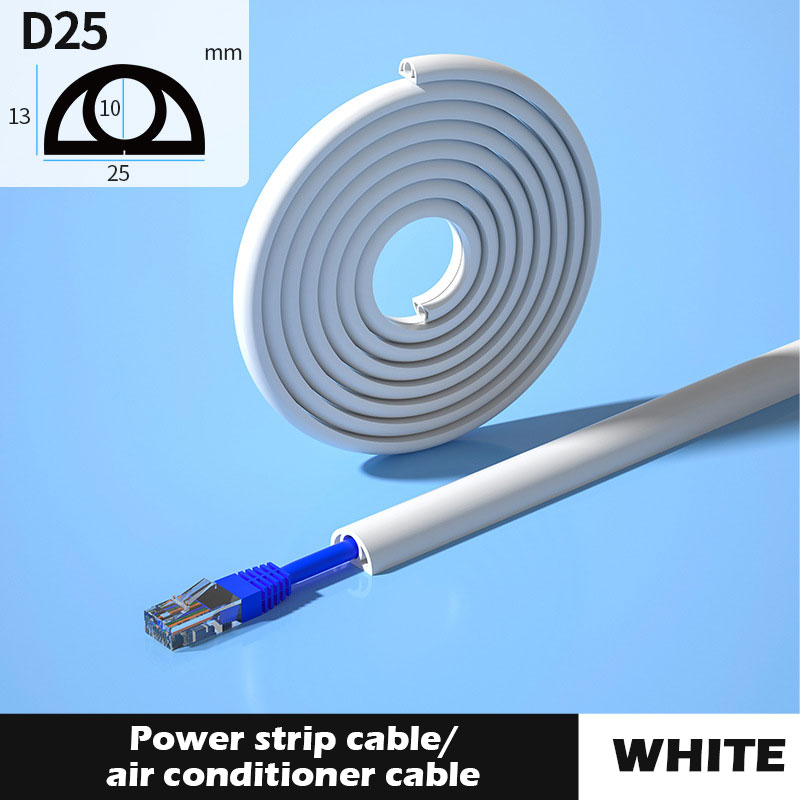 Floor Cable Cover PVC Cord Protector Self-Adhesive Power Cable ...