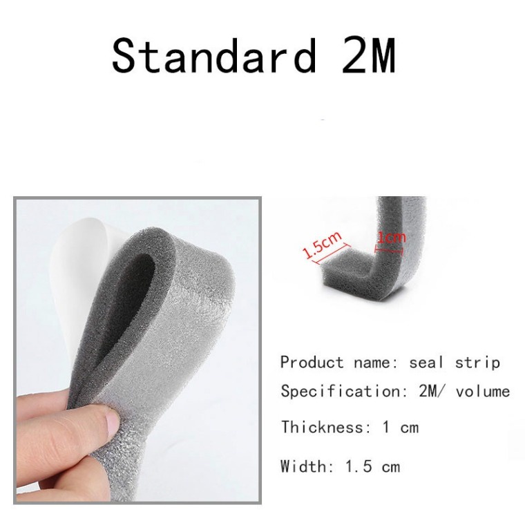 Moisture-Proof Windproof Dustproof Insulation Tape 2M Weather Stripping ...
