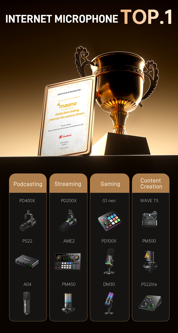 Maono PD200X Podcast Mic Dynamic Microphone USB/XLR Dual Mode ...