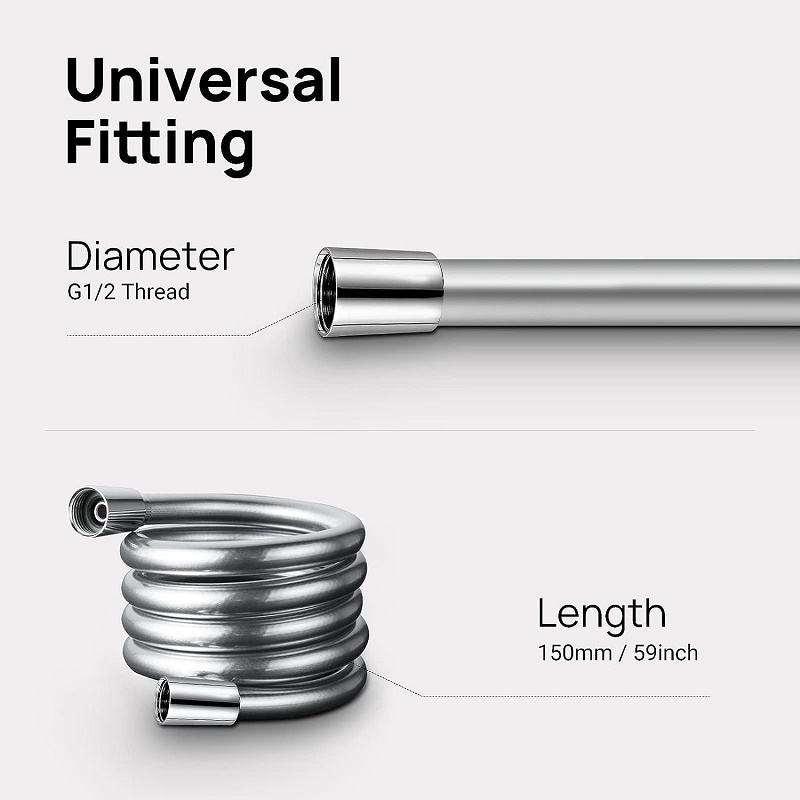 JOMOO 1.5M PVC Flexible Shower Hose Shower Head Pipe Bathroom Shower ...