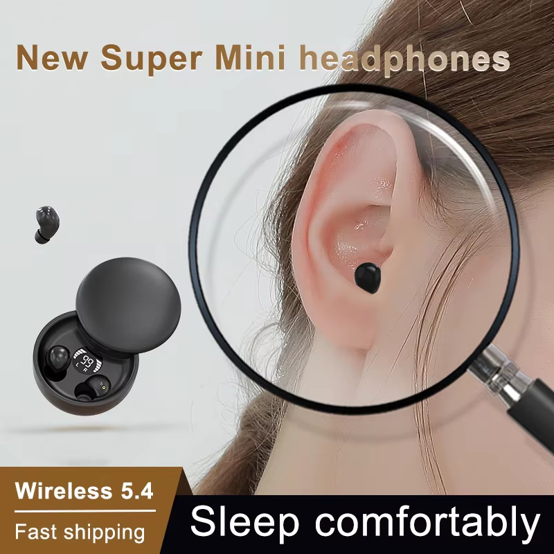 MD-12256 Earphone Wireless Earbuds Invisible Sleep Bluetooth Headsets ...