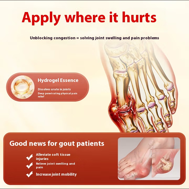 [6pcs/box] Mitsui Gout patch Gout patch toe joint neckshoulder pain ...
