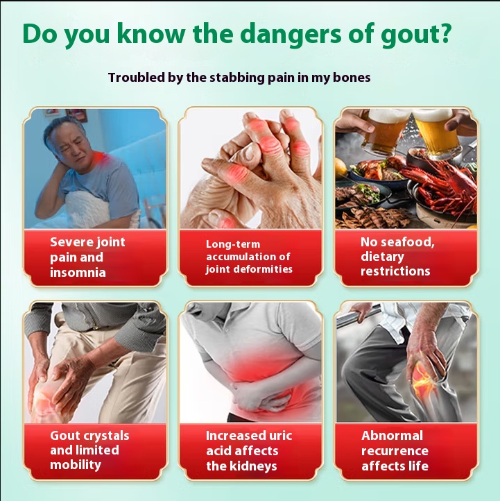[6pcs/box] Mitsui Gout patch Gout patch toe joint neckshoulder pain ...