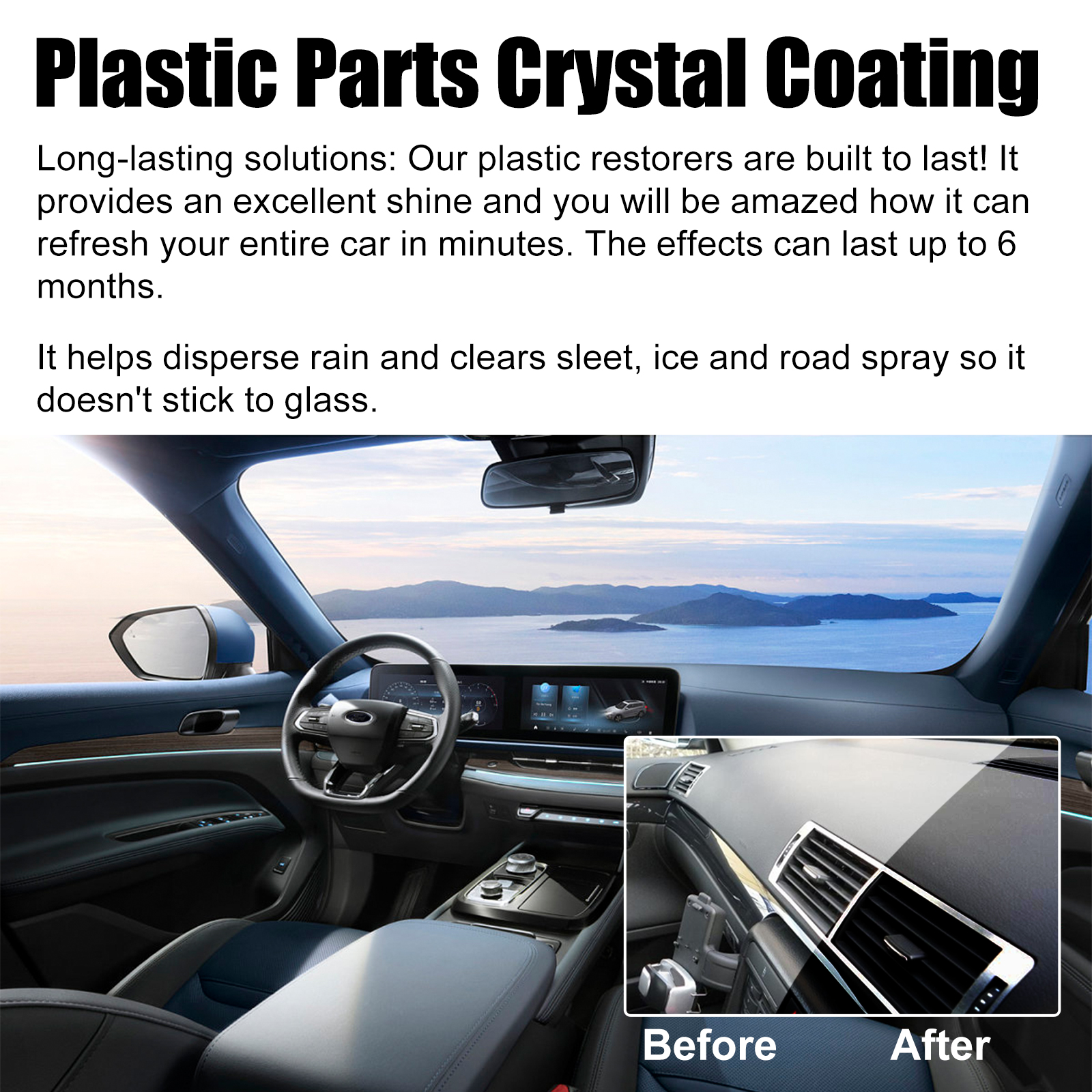 Rayhong Car Interior Plastic & Dashboard Coating – Crystal ...