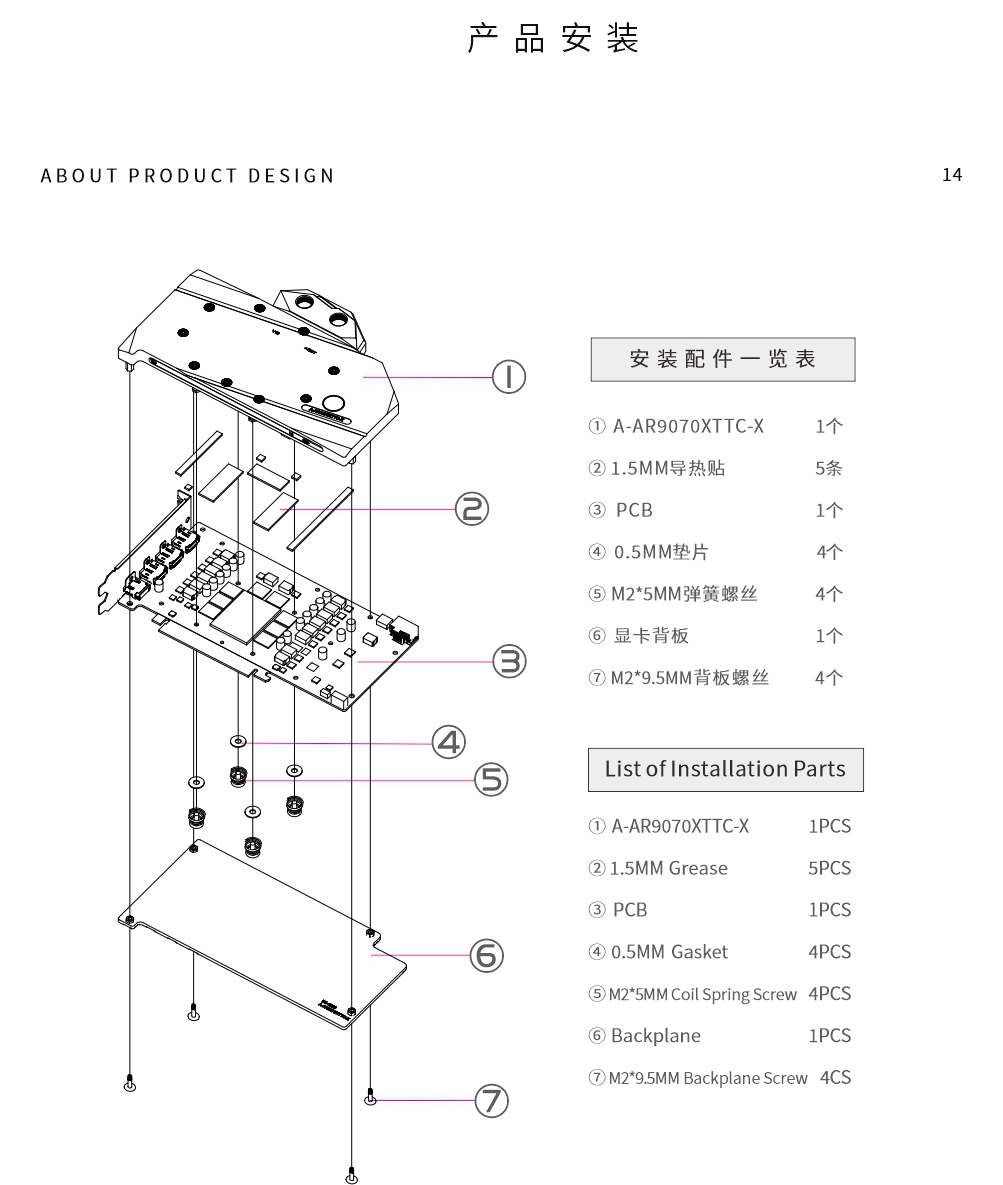 Bykski A-PC9070XT-X GPU Water Block Use for PowerColor Radeon RX 9070 ...