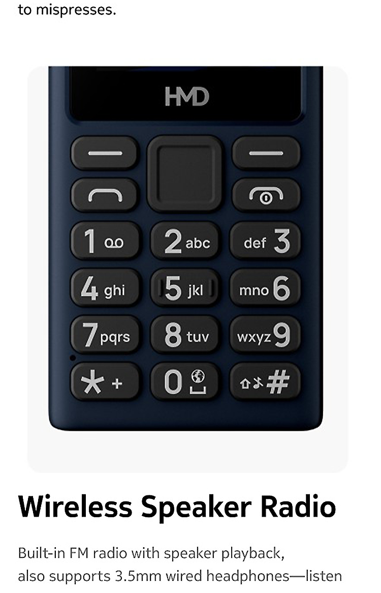 New HMD 101 4G Basic Keypad Phone With Cloud Apps Dual LED Torch MP3 ...