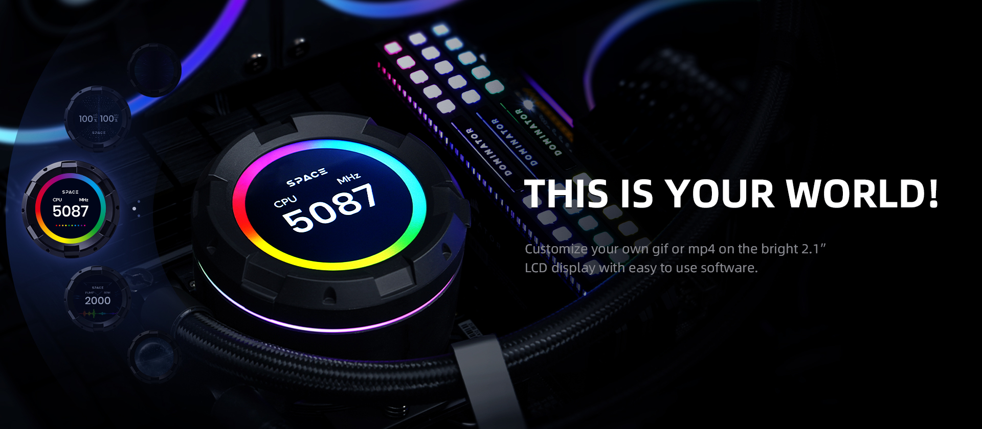 ID-COOLING SL360 integrated water-cooled radiator 3Pin ARGB silent fan ...