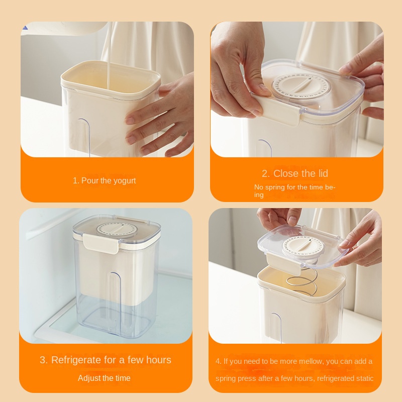 DIY Yogurt Filter, Traditional Greek Yogurt, Soybean Milk, Cheese, Whey ...