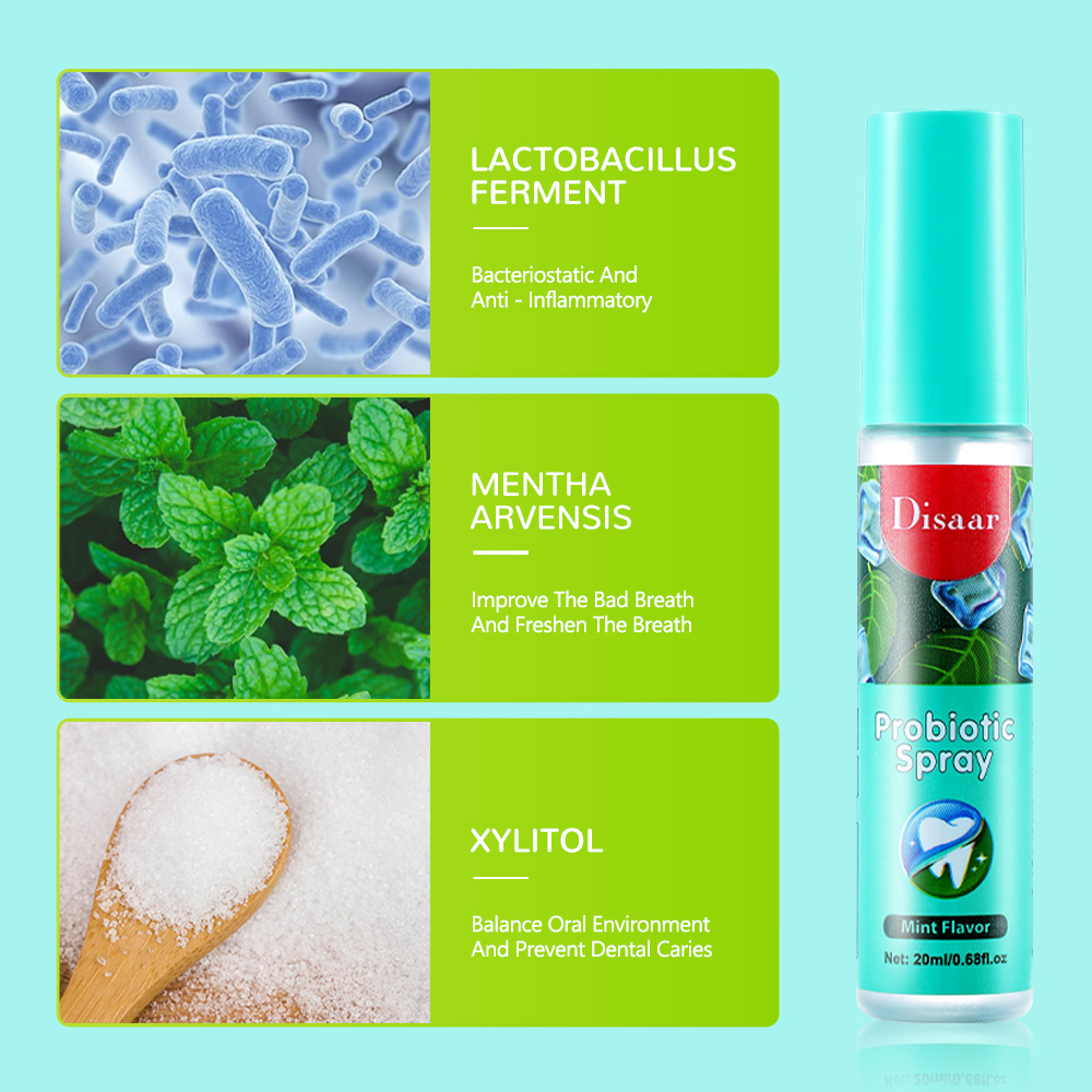 Portable Breath Freshener Spray - Mint & Grape Flavored, Instantly ...