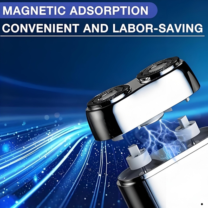 Ultra Clean Magnetic Mini Shaver Rechargeable Pocket Razor Dual Head ...