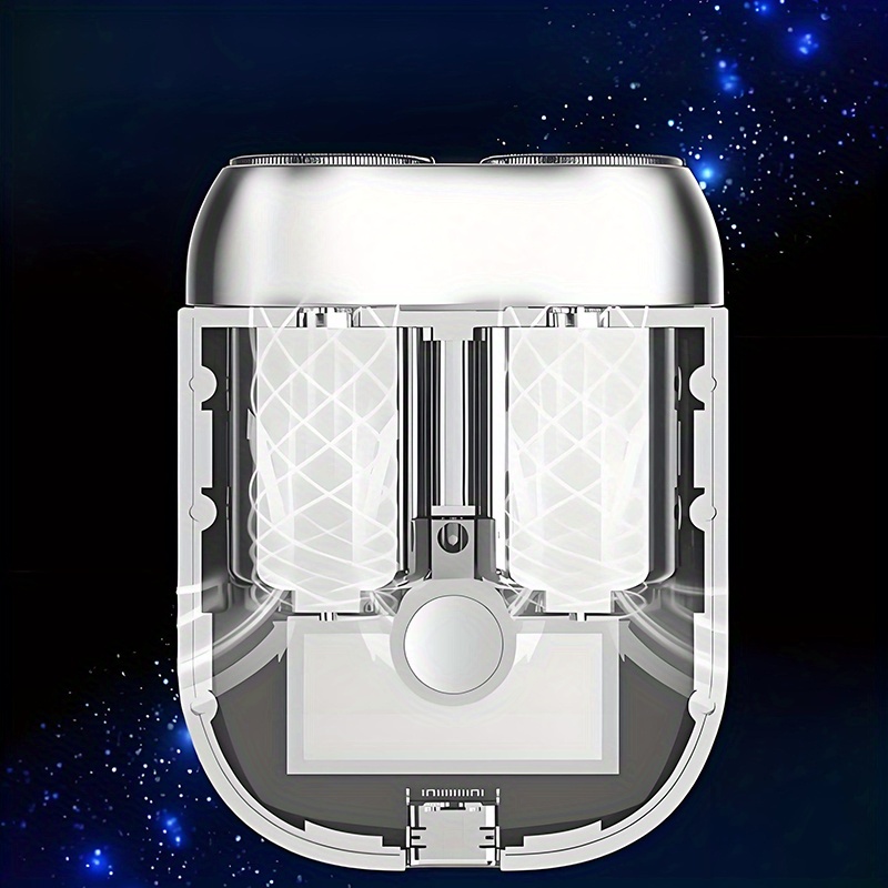 Ultra Clean Magnetic Mini Shaver Rechargeable Pocket Razor Dual Head ...