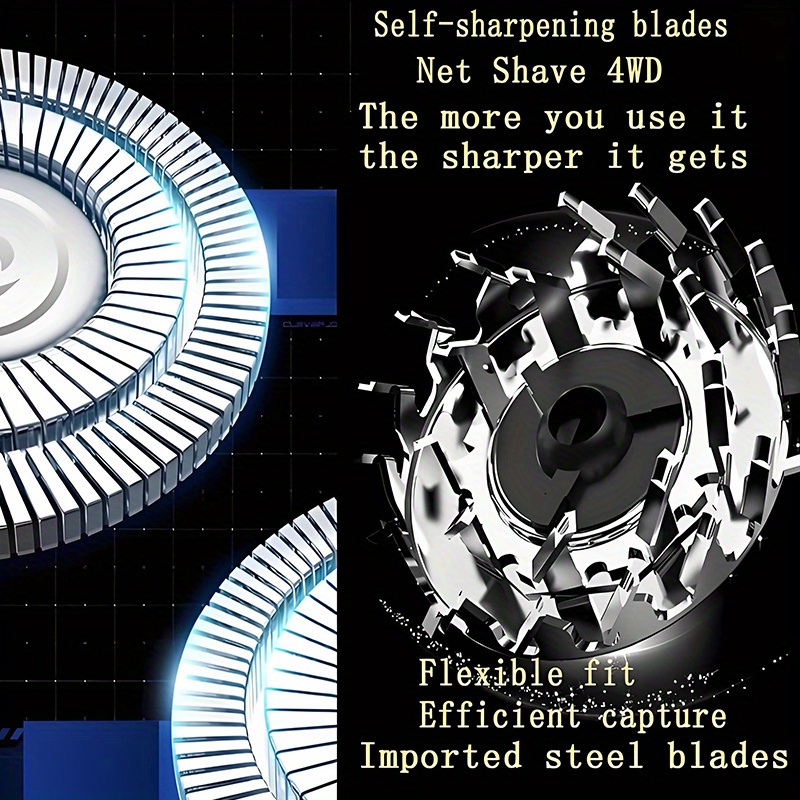 Ultra Clean Magnetic Mini Shaver Rechargeable Pocket Razor Dual Head ...