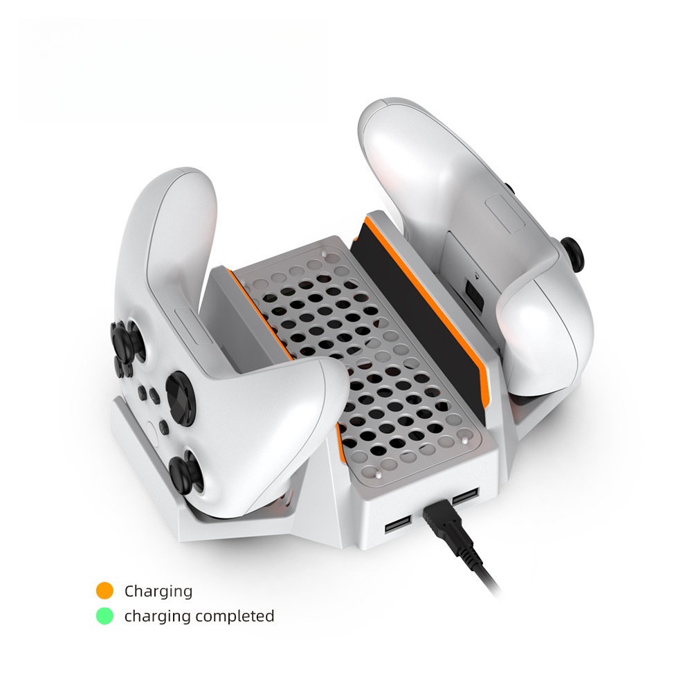 Vertical Cooling Stand Fan with Dual Controller Dock Charger for Xbox ...