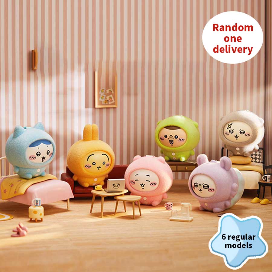 MINISO Chiikawa Pajama Series - Adorable Face-swap Blind Box Charm ...