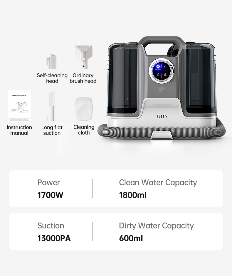 TJean Portable Spot Cleaner Floor Cleaner Vacuum Cleaner Fabric Sofa ...