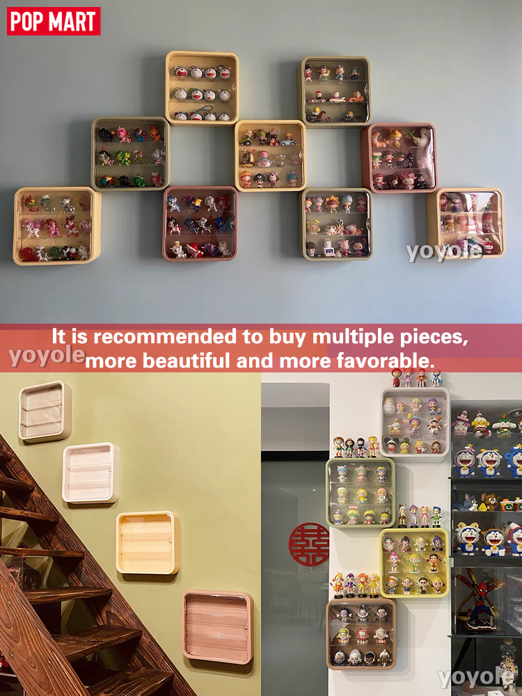 Wall Popmart Display Box Acrylic Display Case Figurine Organiser Blind ...