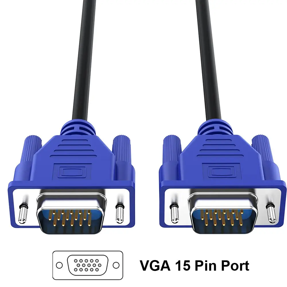 VGA 3+5 Cable 1.5M, 3M, 5M for Computer Monitor to TV and Projector ...