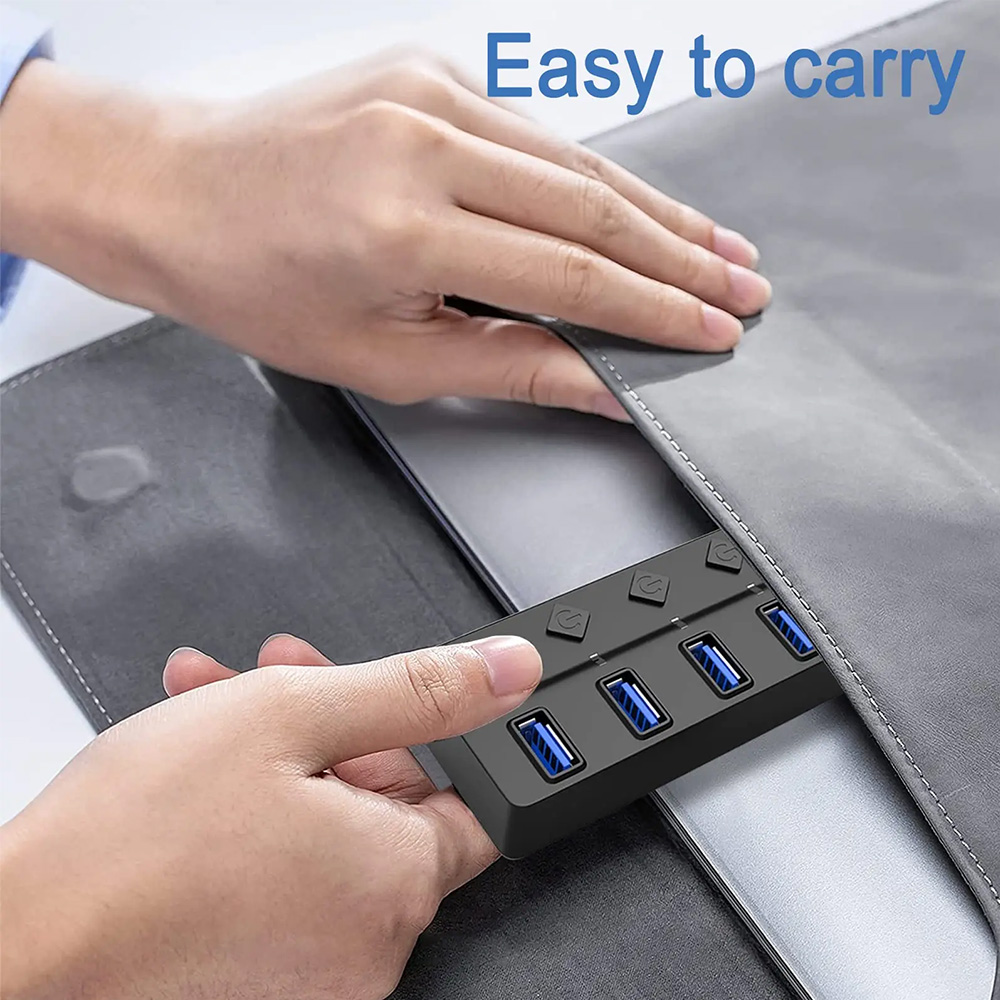 USB Hub OTG High Speed Splitter Adapter 7 Port 4 Port Multiple Expander ...