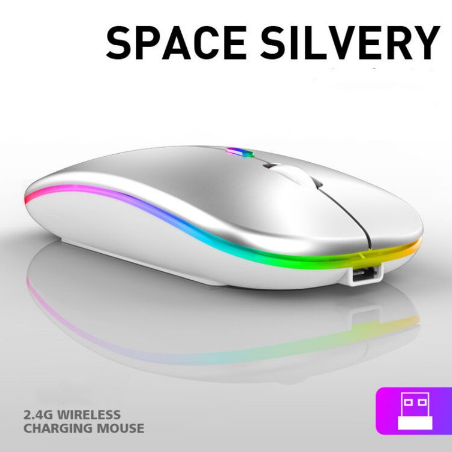 Bluetooth Mouse Wireless Dual-Mode RGB Silent Mouse DPI Adjustment ...