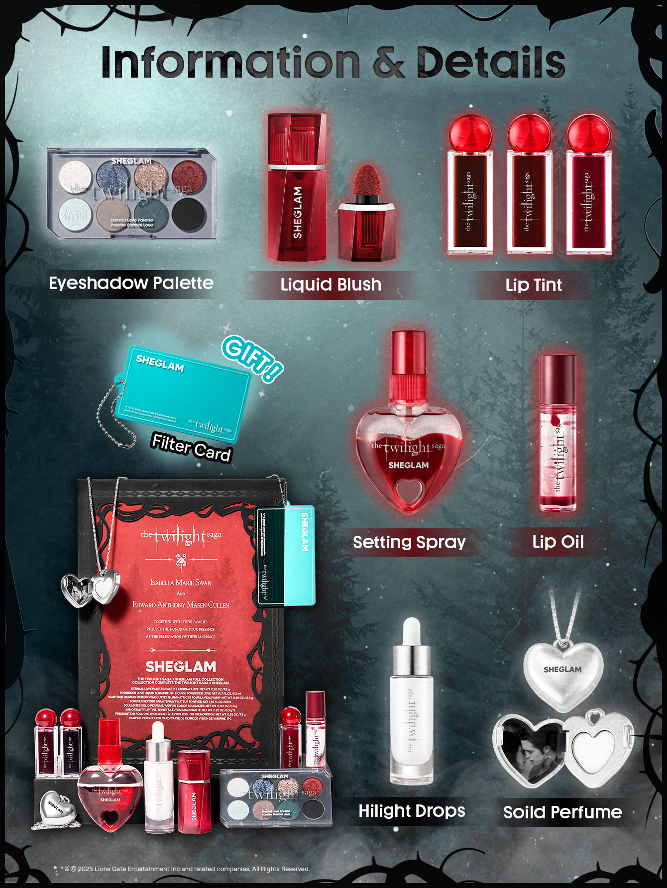 The Twilight Saga X SHEGLAM Full Collection Set | Shopee Singapore