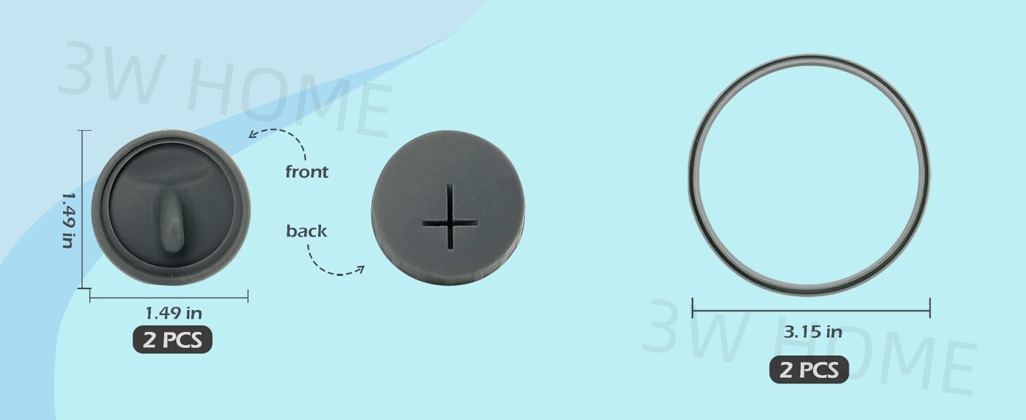 Leak-Proof Silicone Stopper and Gasket Rings Set for owala FreeSip Sway ...