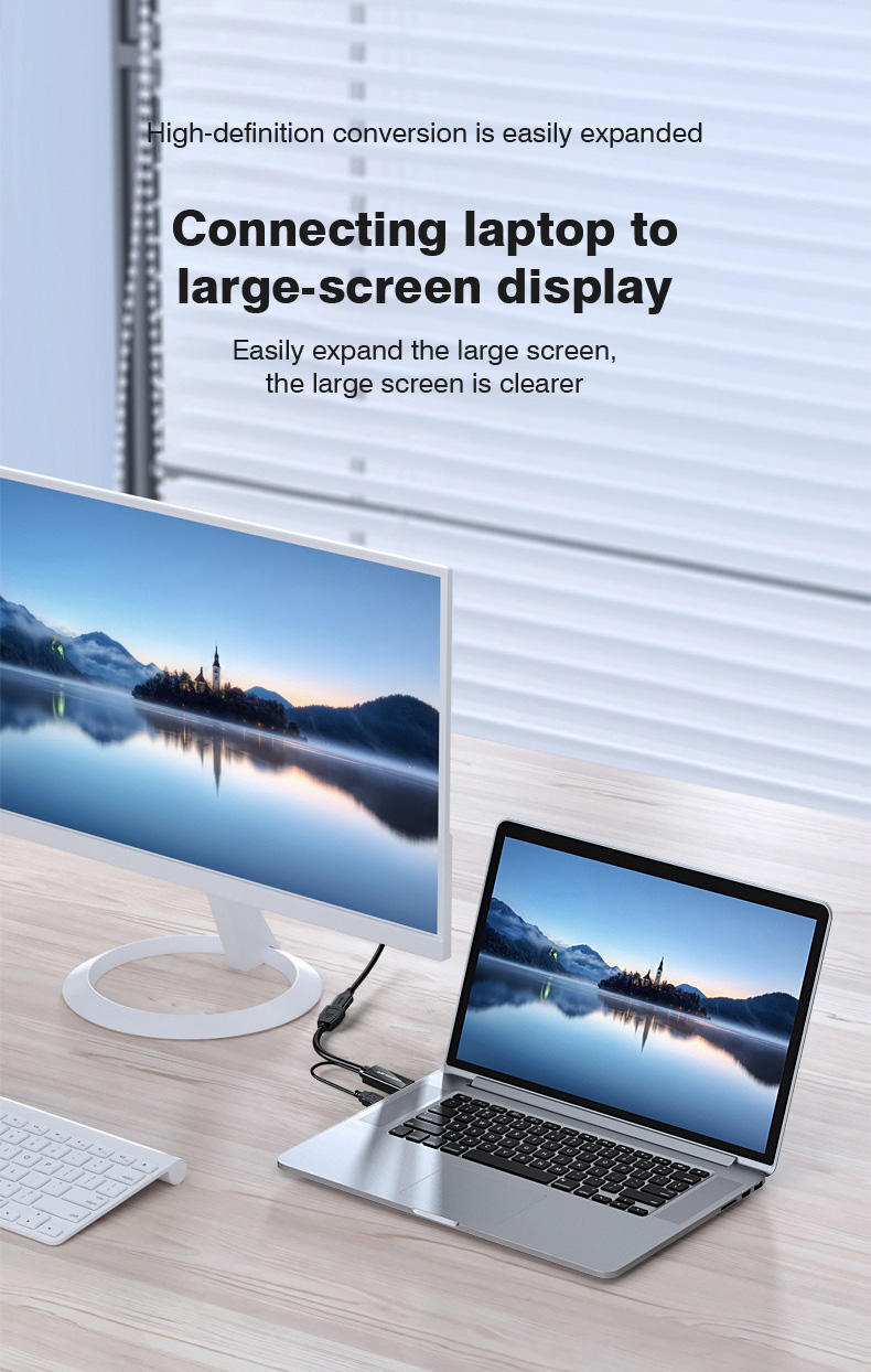 DisplayPort Adapter Cable for 4K at 60Hz and 2K at 120Hz from PC Laptop ...