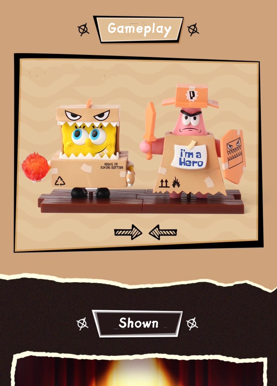Nickelodeon SpongeBob Squarepants Brave Stage Series Blind box Toy ...