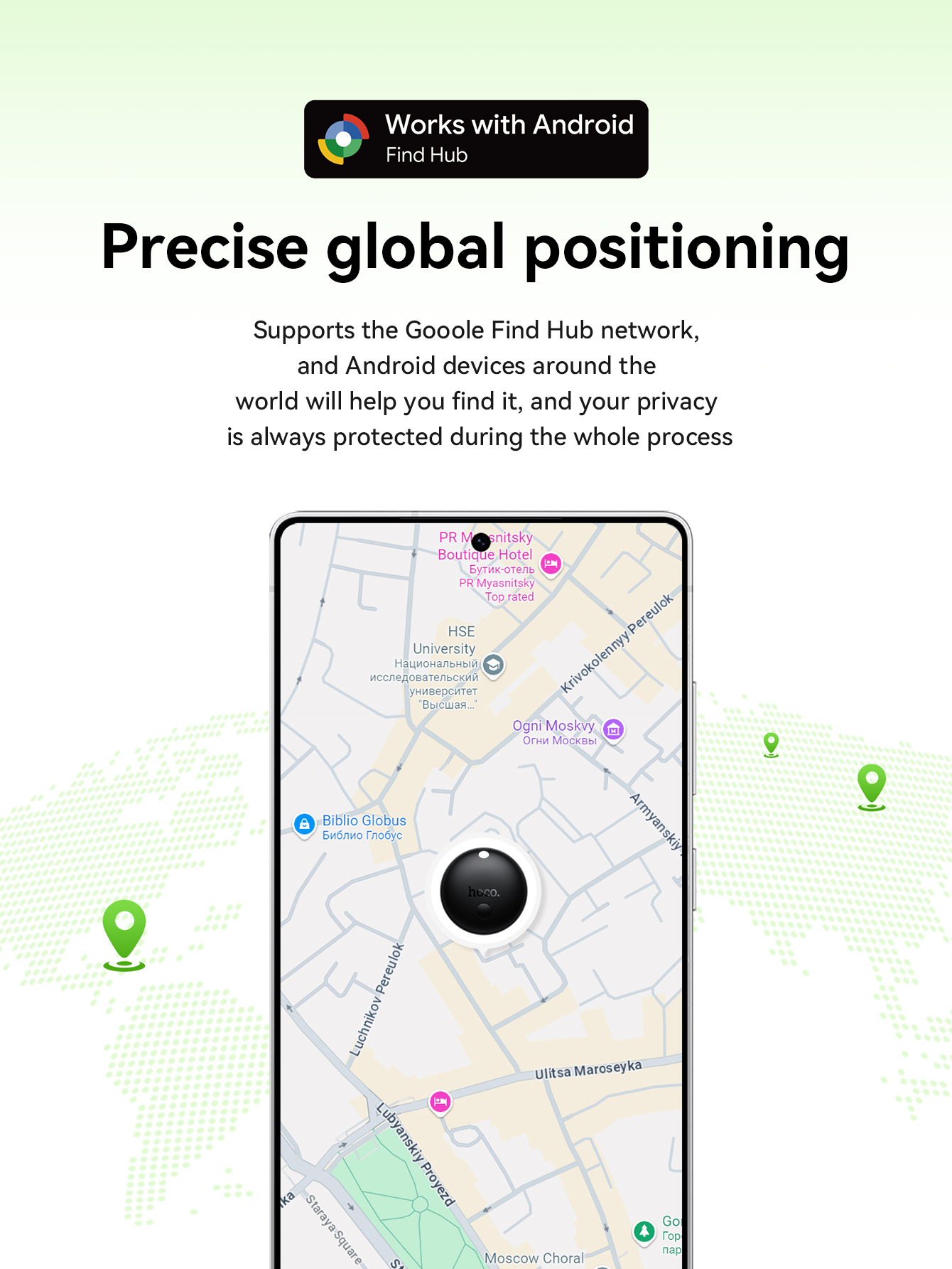 【For Android】HOCO E93A Intelligent Positioning Anti-lost Device Smart ...