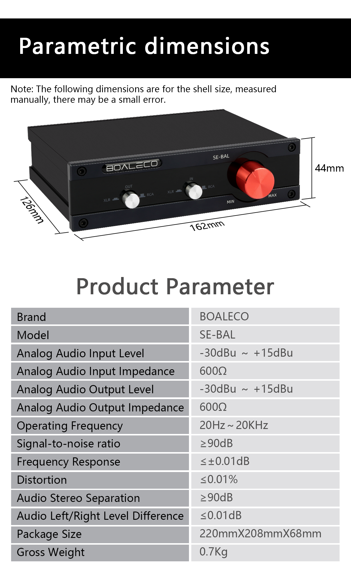 BOALECO SE-BAL HIFI Full Balance Audio Switcher Passive Front XLR ...