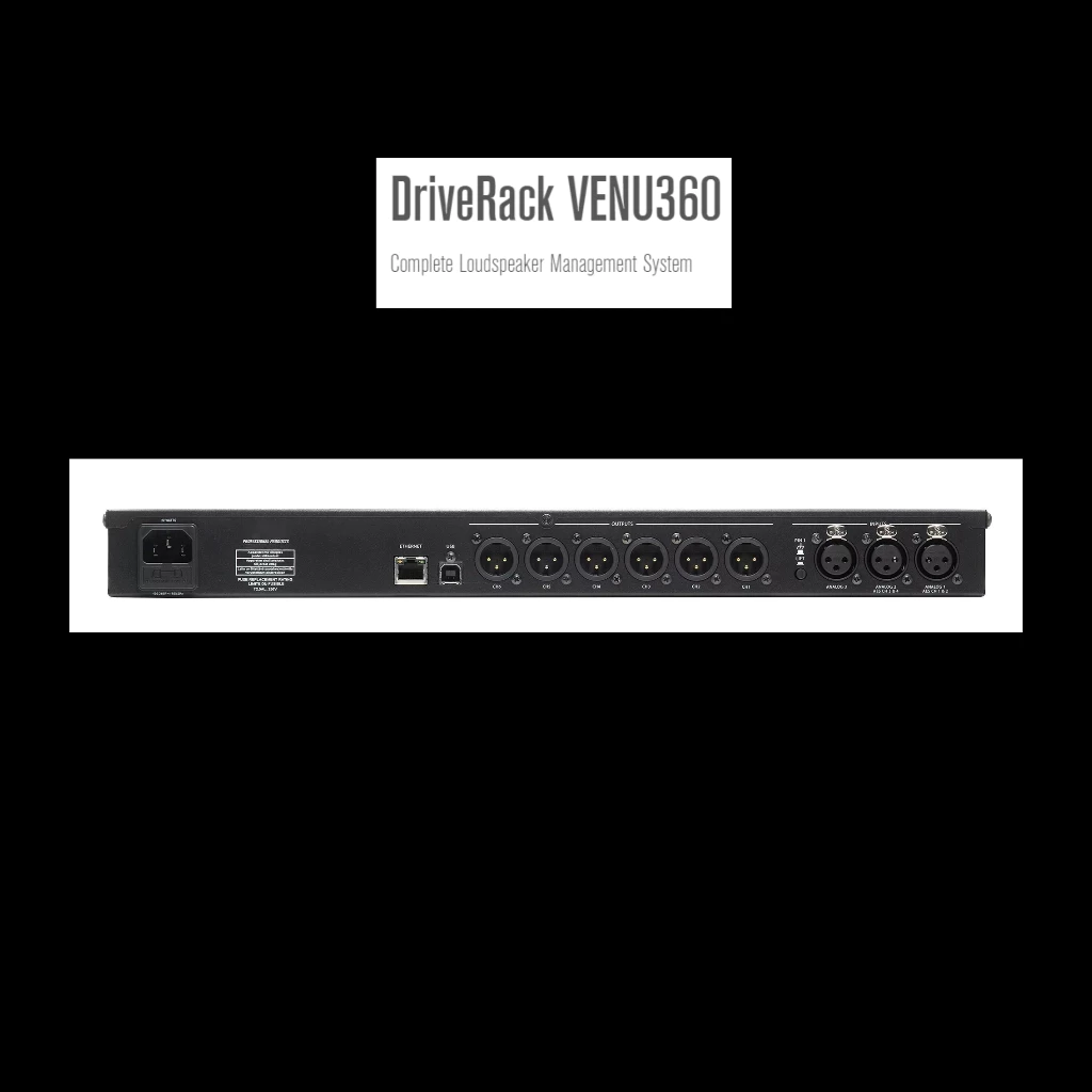 DBX VENU360 Driverack Professional Audio Processor 3 In 6 0ut Complete Loudspeaker ManageSound ...