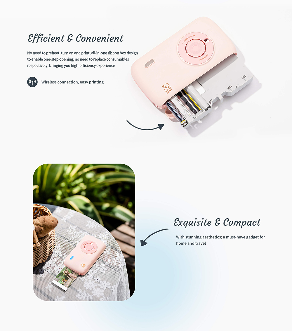 HPRT CP2100 Pocket AR Photo Printer Dye-sublimation Portable Photo ...