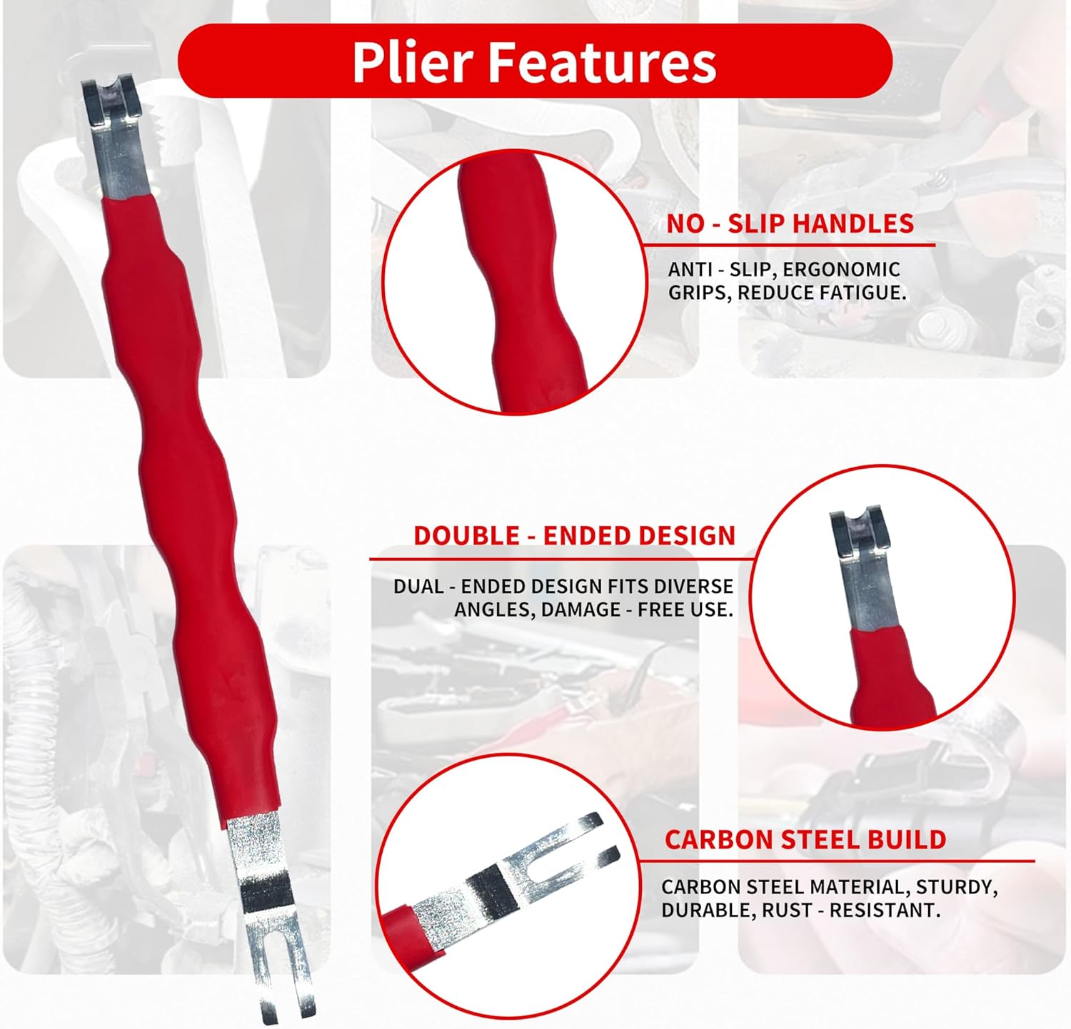 Car Electrical Connector Separator Kit with 4-Piece Pliers and Hose ...