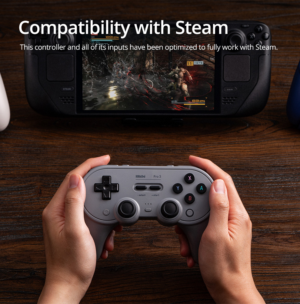 8BitDo Pro 3 Bluetooth Game Controller Wireless Gamepad with TMR ...