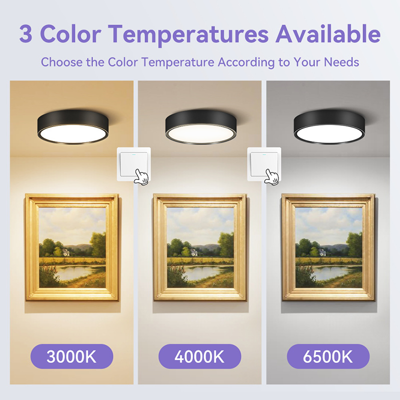 Tri-color Led Downlight Surface Spotlights Ceiling Light Spot Lamp 5W ...