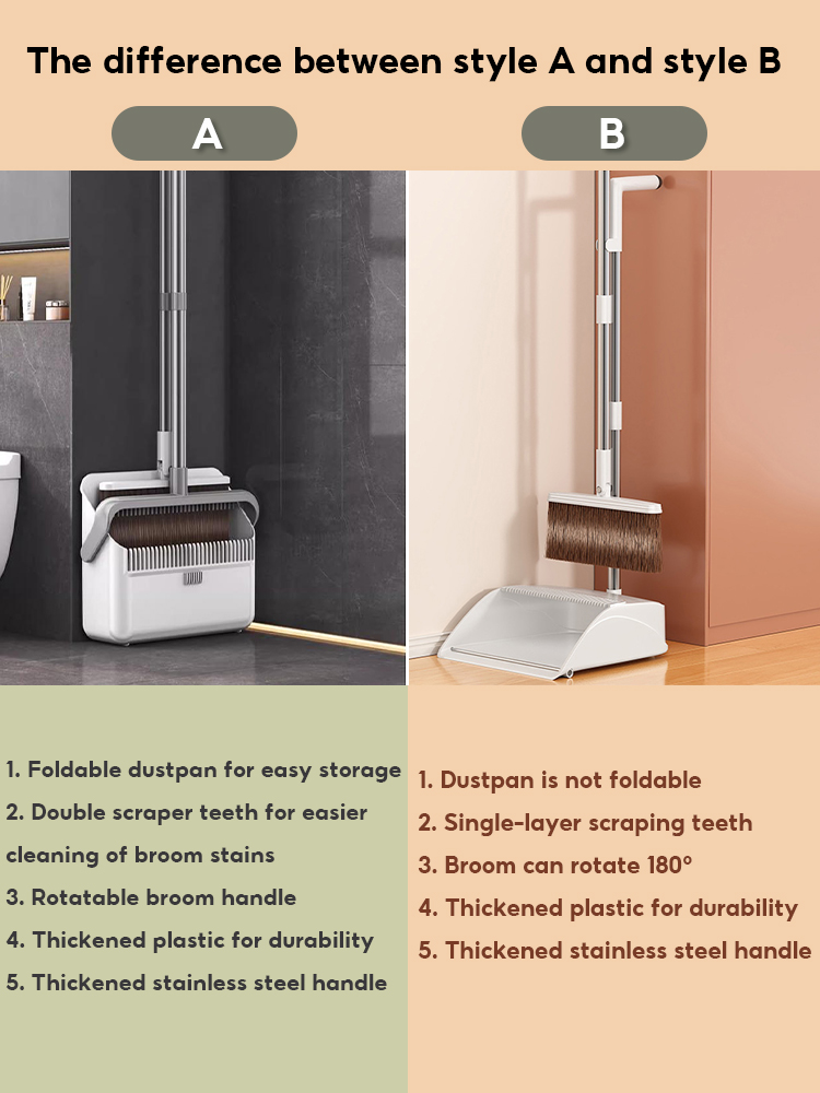 BOSHUO 2025 New Household Foldable Sweeping Artifact Does Not Stick To ...