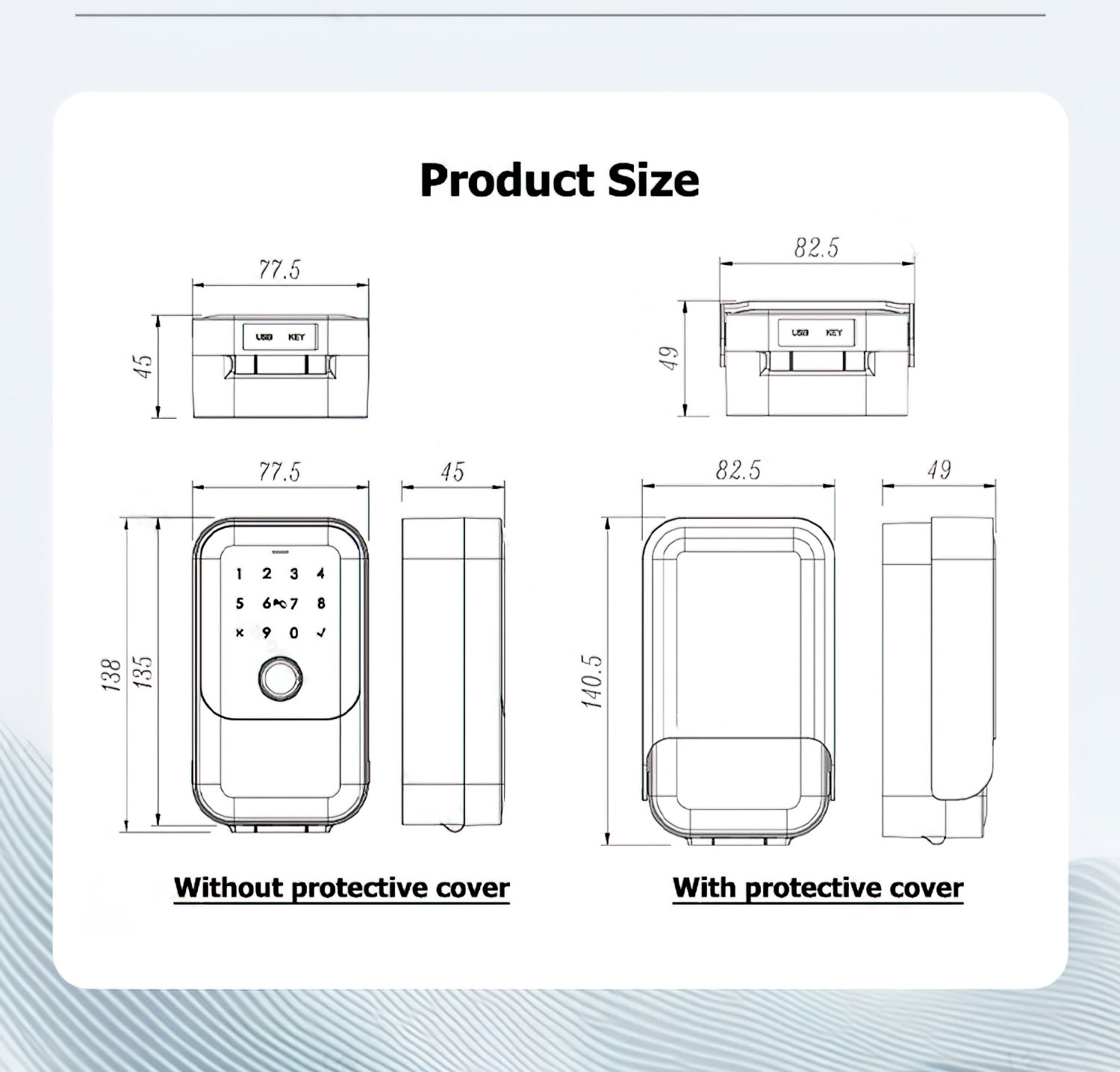 TTlock Smartkey Lock Box Home Key Wireless Smartlock Box Electronic Key ...