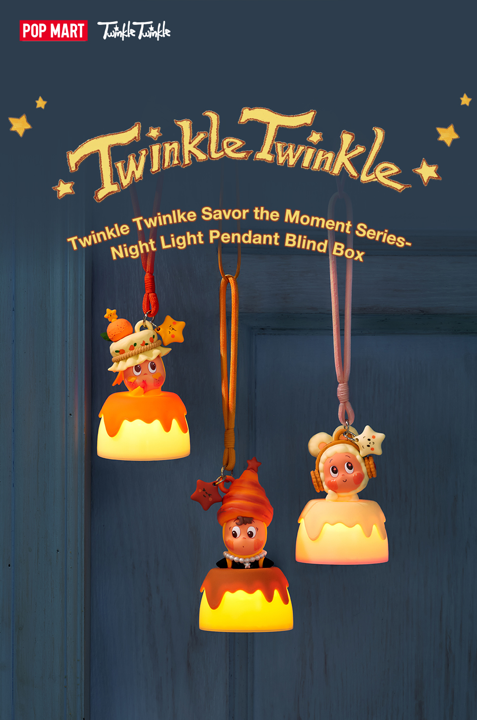 POP MART Twinkle Twinkle Savor the Moment Series-Night Light Pendant ...